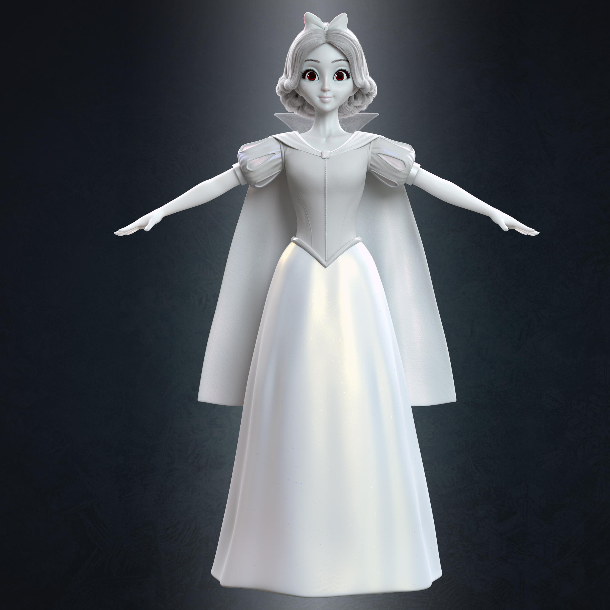 Princess snow white 3D model - TurboSquid 1634158