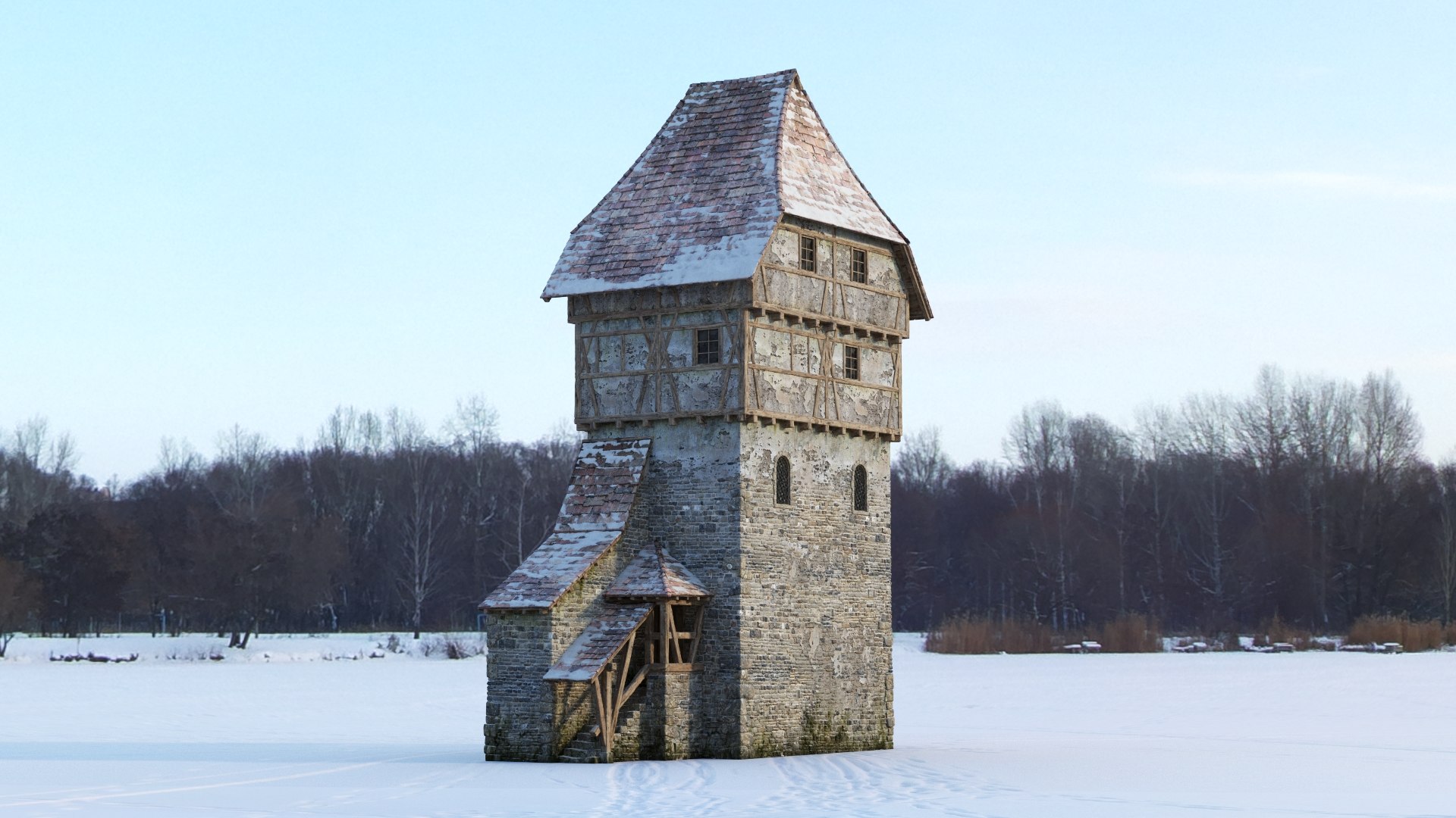 Medieval Tower 3D-Modell - TurboSquid 1634138