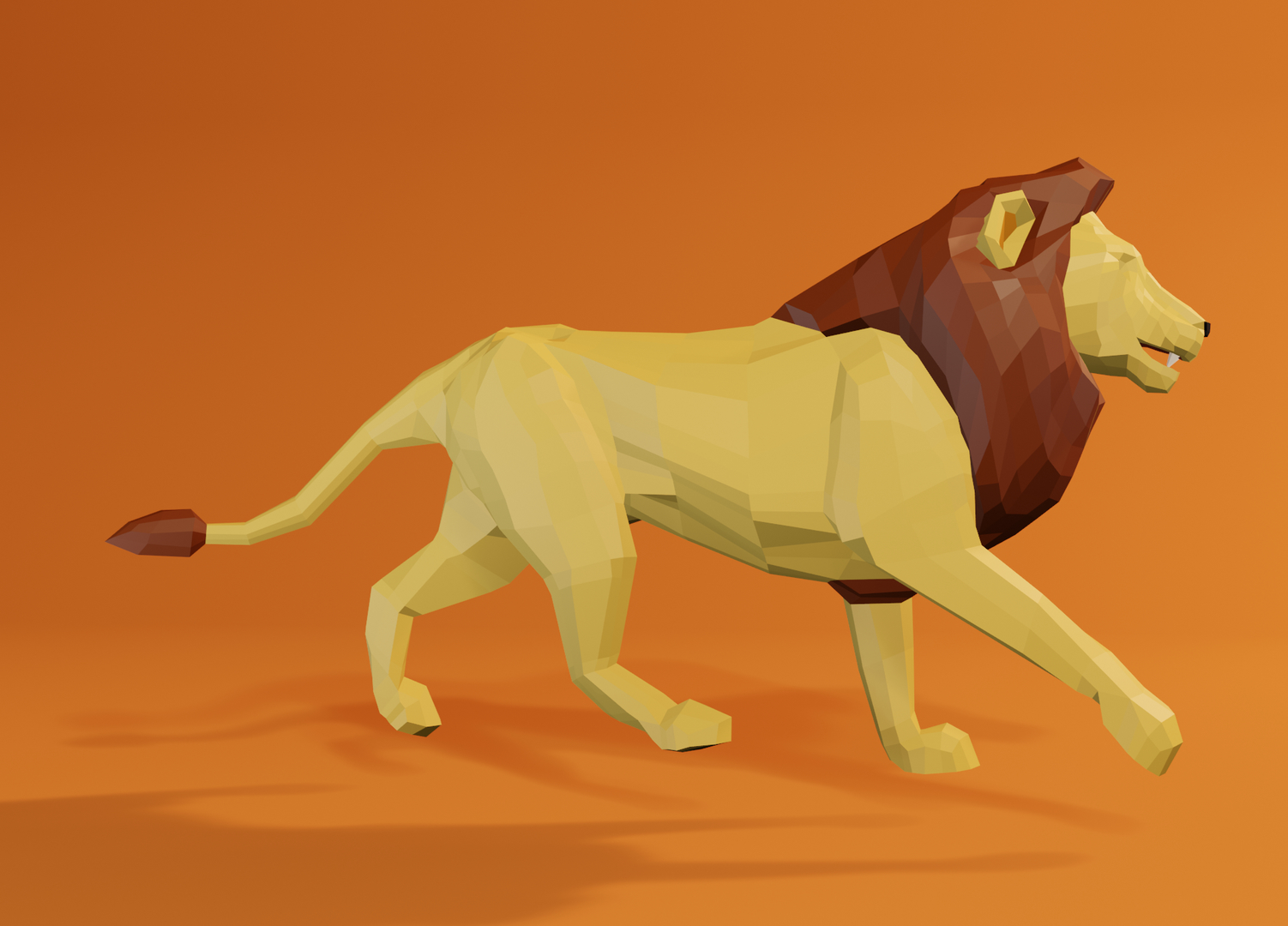 Lion walk animation 3D - TurboSquid 1634204
