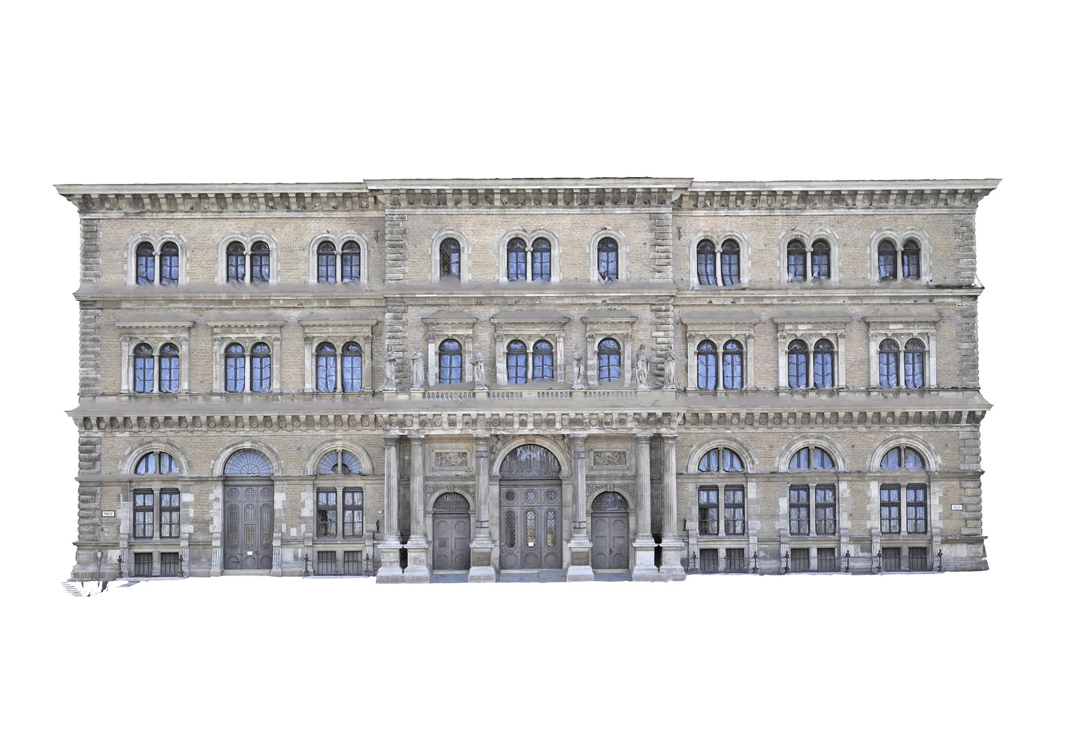 3D palace gate facade model - TurboSquid 1634250