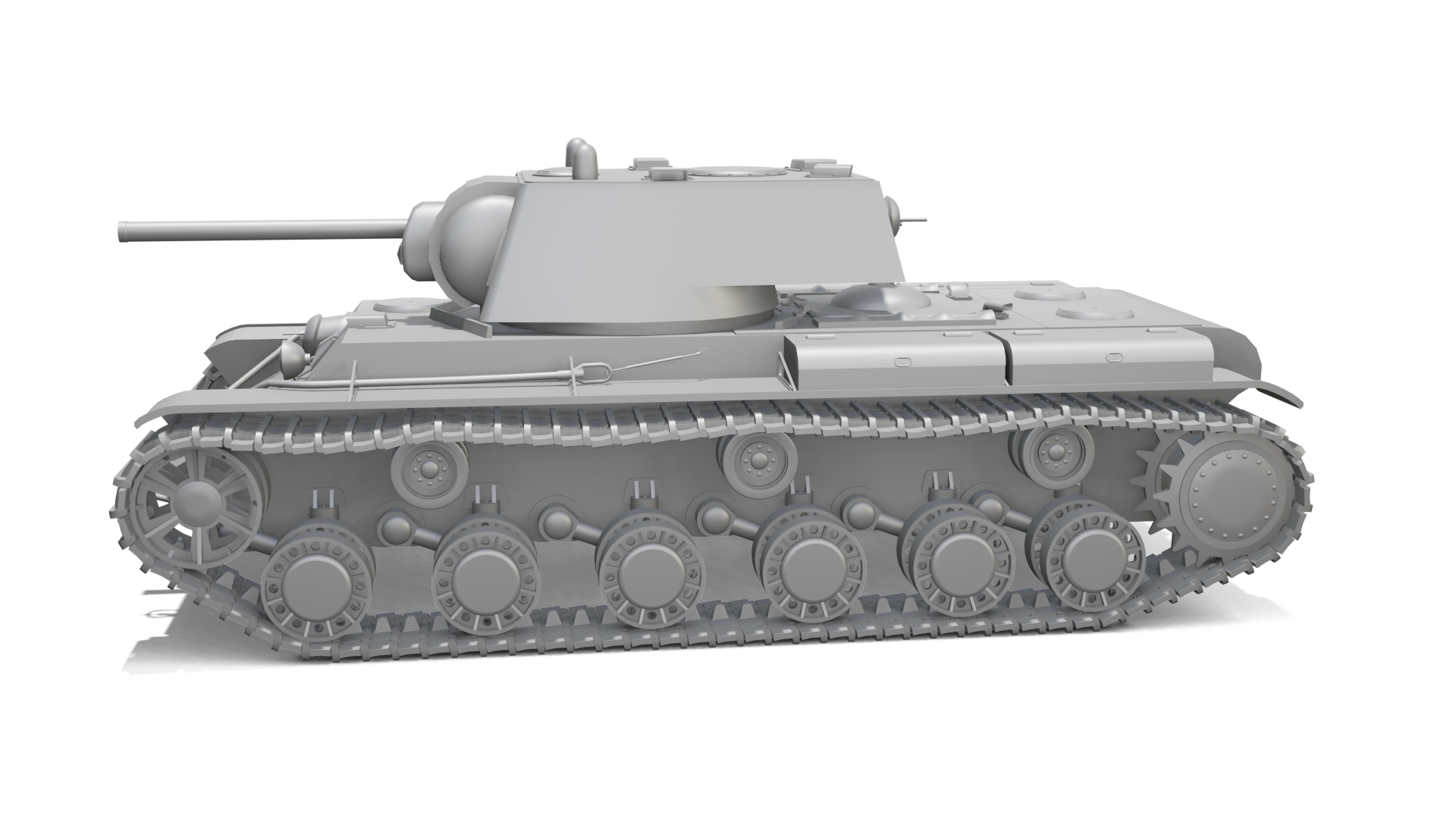 Kv tank kliment kv-1 3D model - TurboSquid 1634261