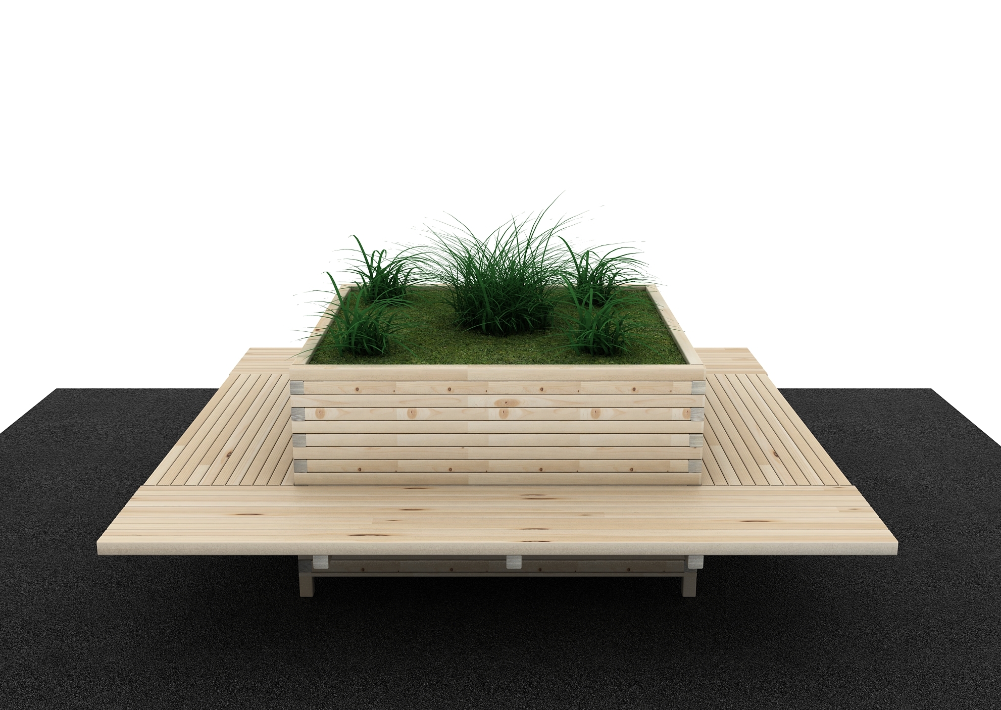 3D planter plant bench - TurboSquid 1634507