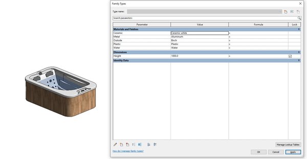 modelo 3d Spa completo escalable de la familia Revit - TurboSquid 1634587