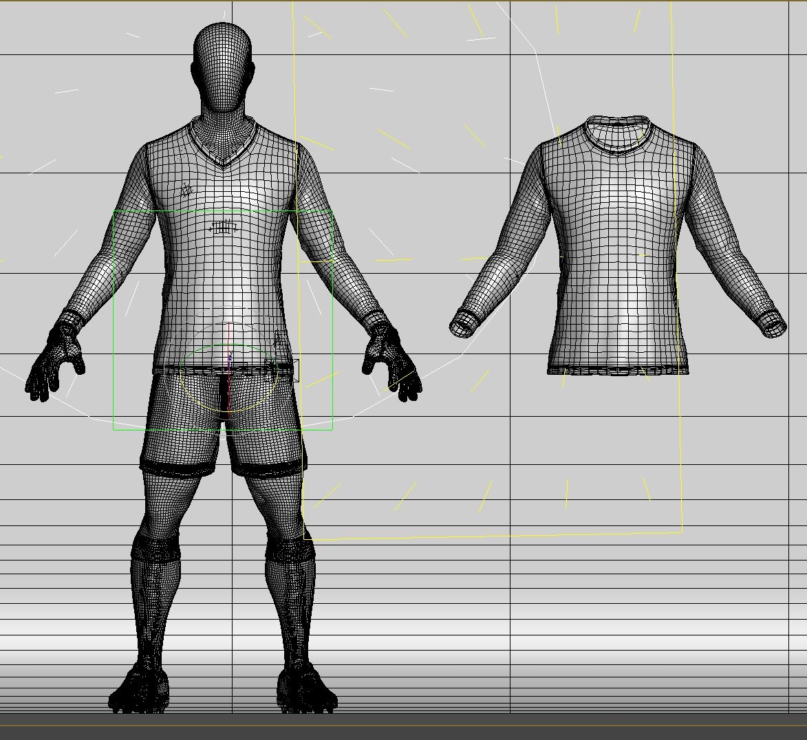 3D goalkeeper soccer uniform model - TurboSquid 1634905