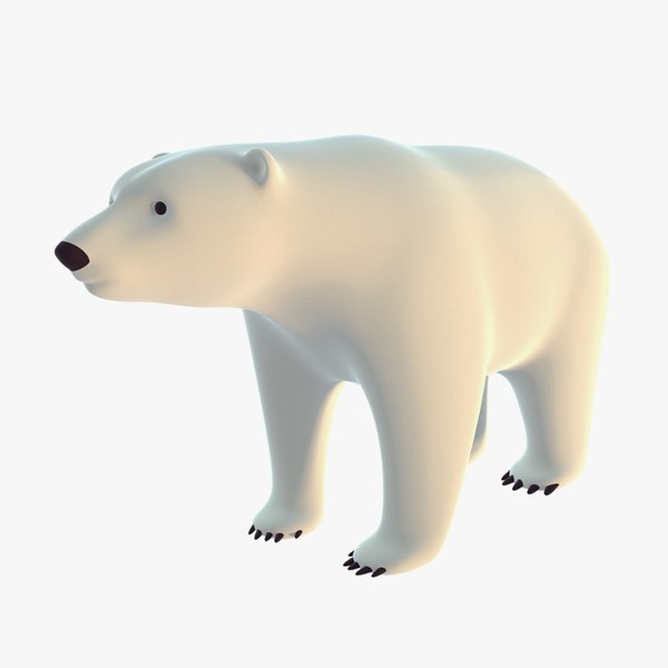 Stylized polar bear 3D model - TurboSquid 1634968
