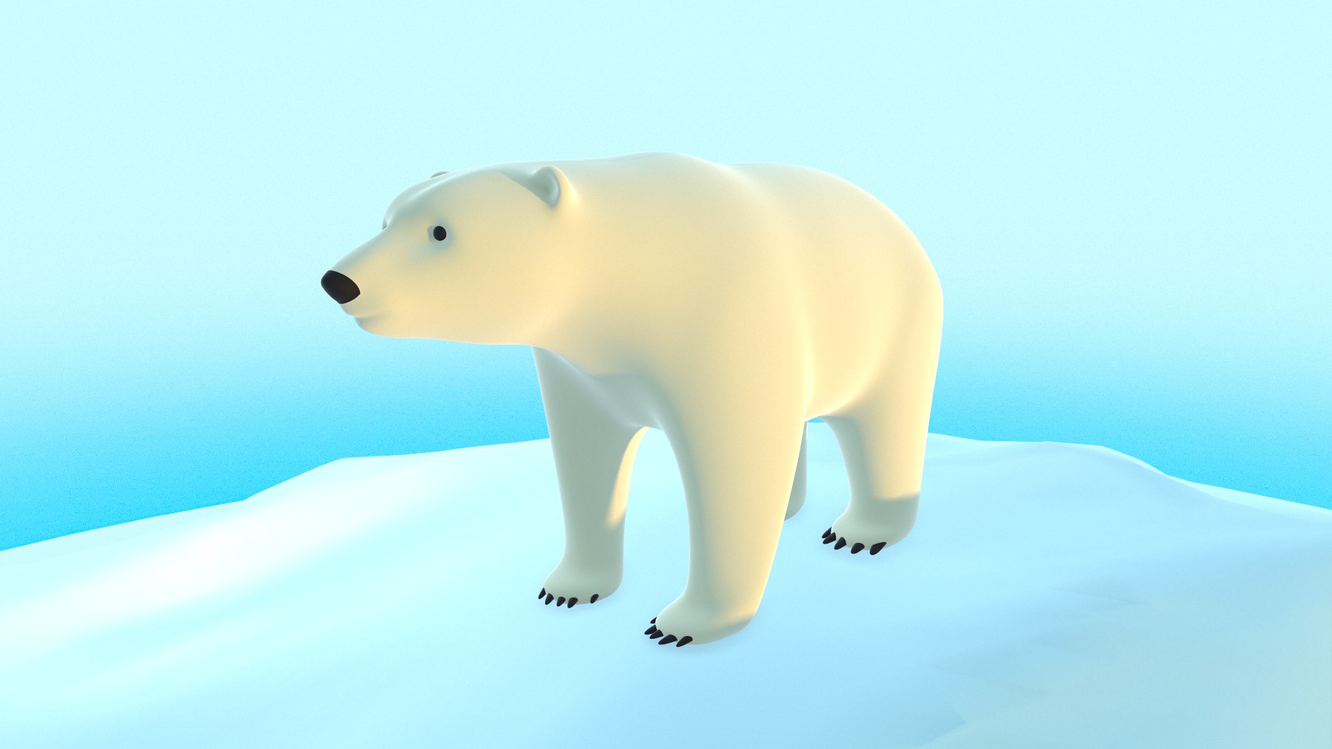 Stylized polar bear 3D model - TurboSquid 1634968