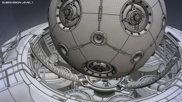3D sci-fi hyper core pbr - TurboSquid 1635040