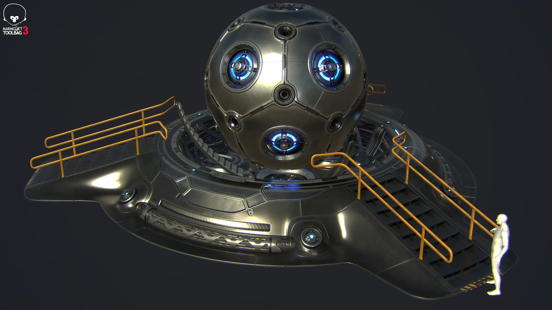 3D sci-fi hyper core pbr - TurboSquid 1635040