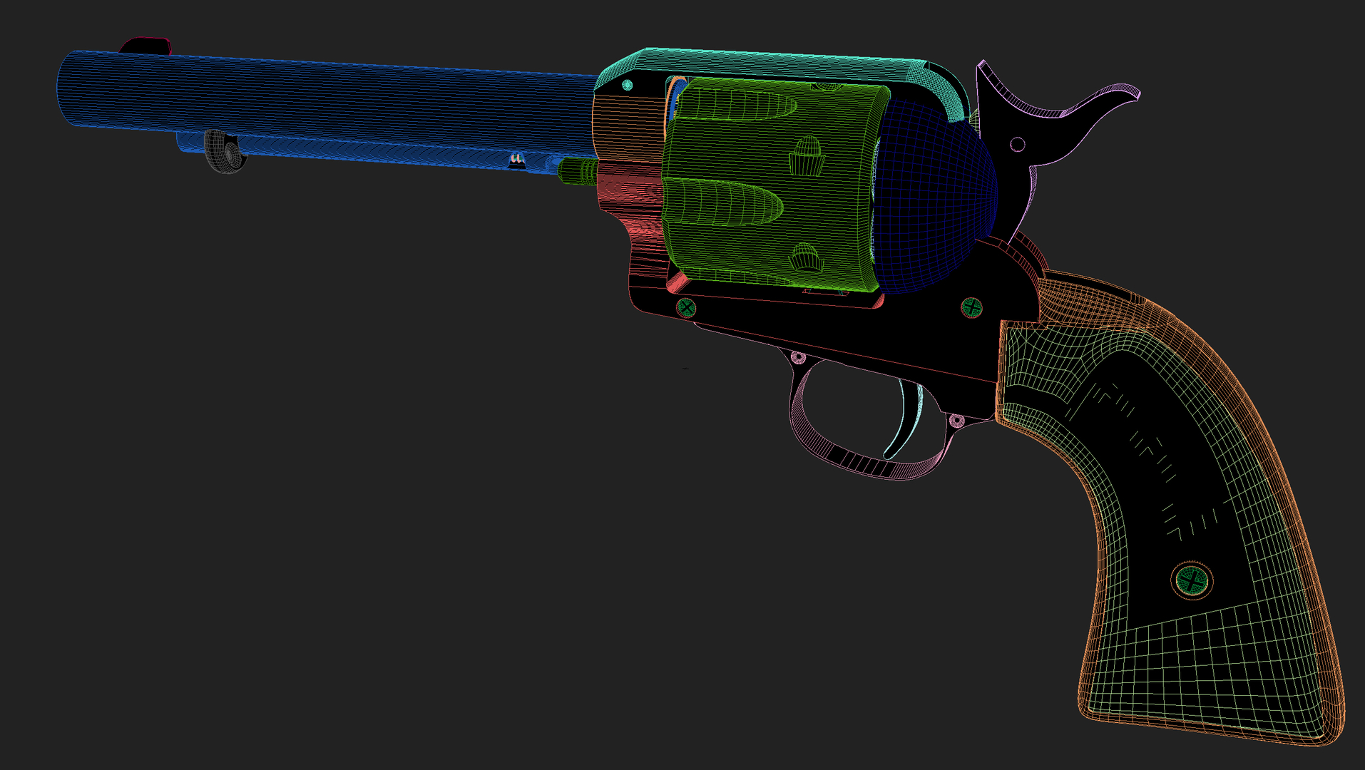 3D colt peacemaker pistol ammo - TurboSquid 1635271
