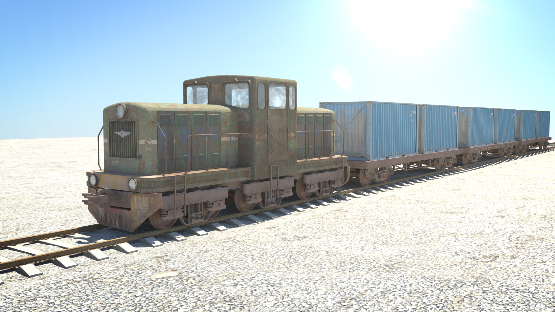 Old russian train cargo 3D model - TurboSquid 1635364