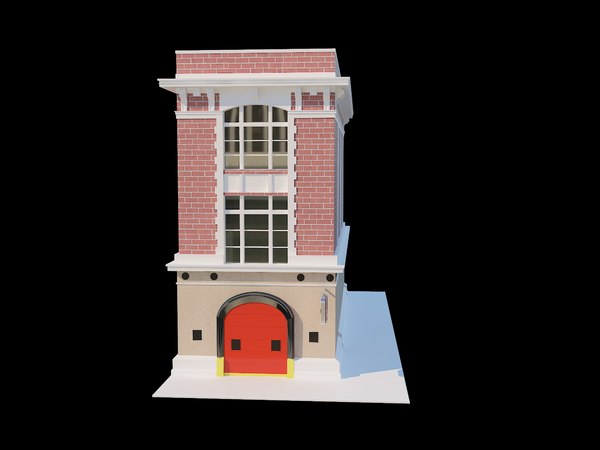 Ghostbuster s firestation 3D model - TurboSquid 1635360