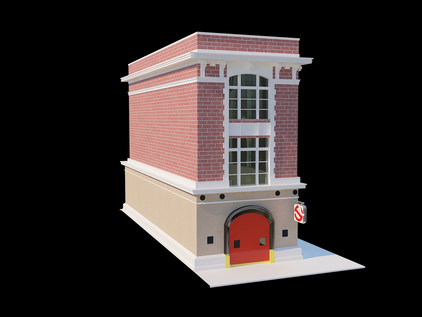 Ghostbuster s firestation 3D model - TurboSquid 1635360