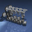 i4 engine 4 3d model