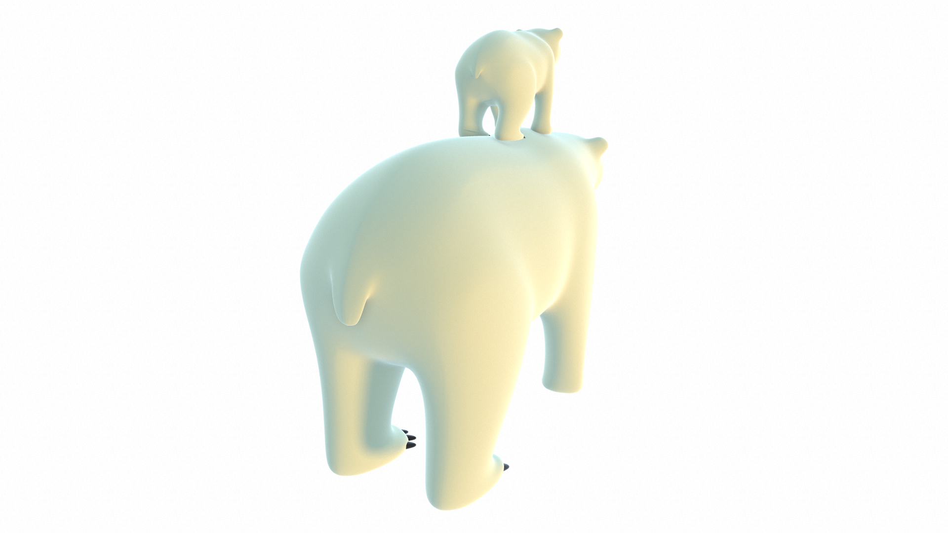 Stylized polar bears pack 3D model - TurboSquid 1635578