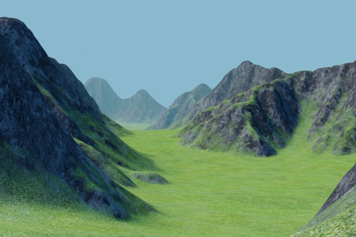 3D landscape mountain valley terrain model - TurboSquid 1635832