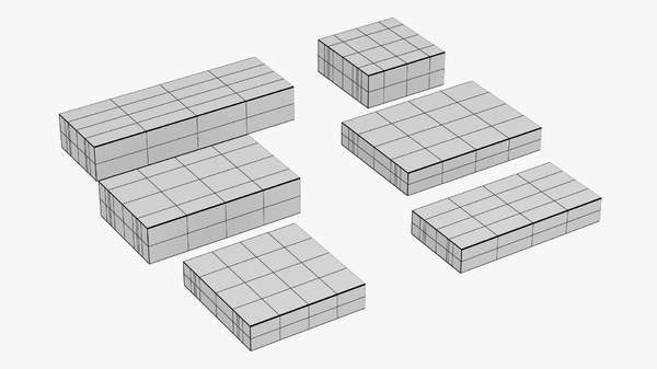 3D boxes set - TurboSquid 1636321