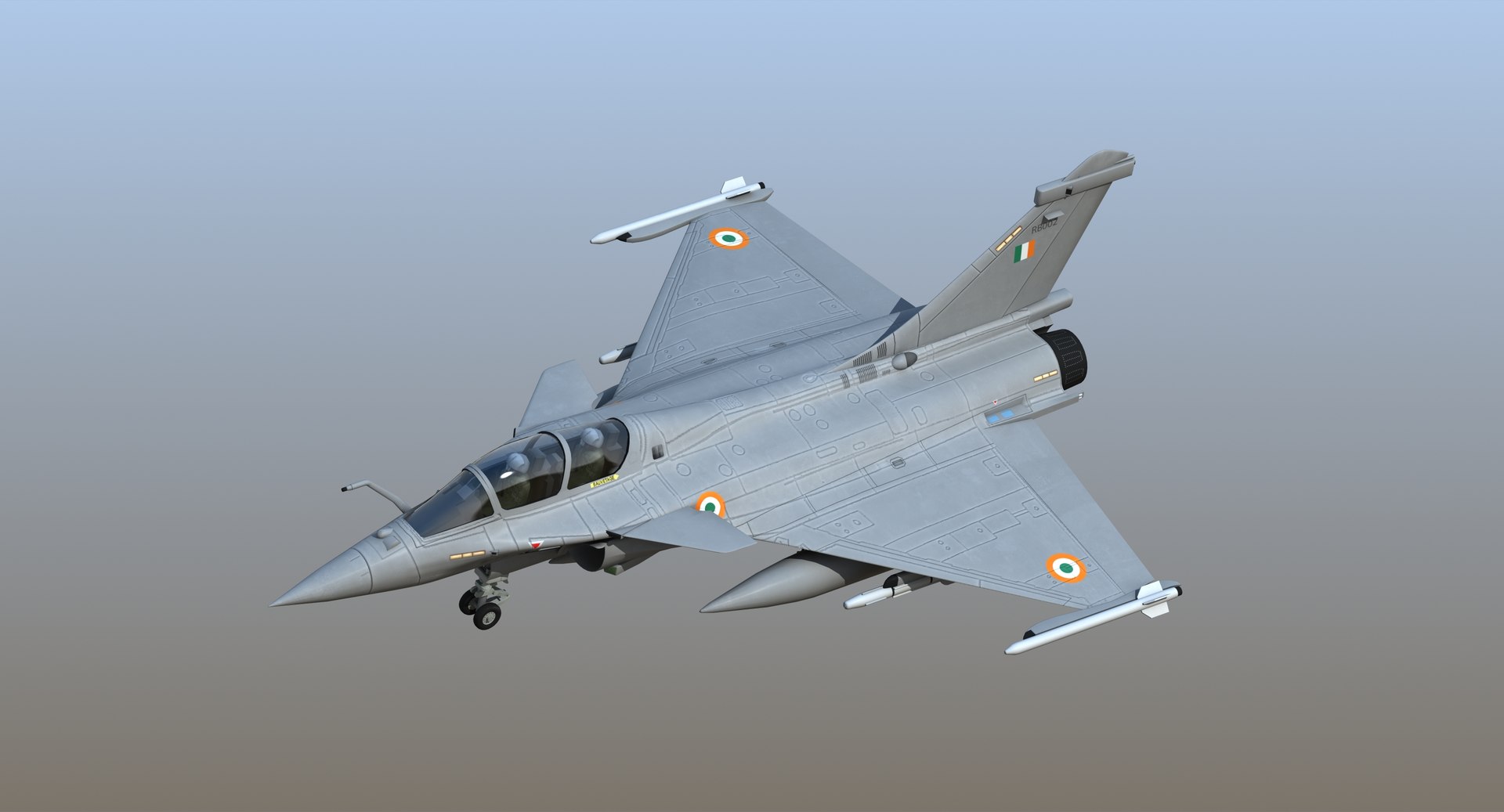 3D rafale b indian air force - TurboSquid 1636348