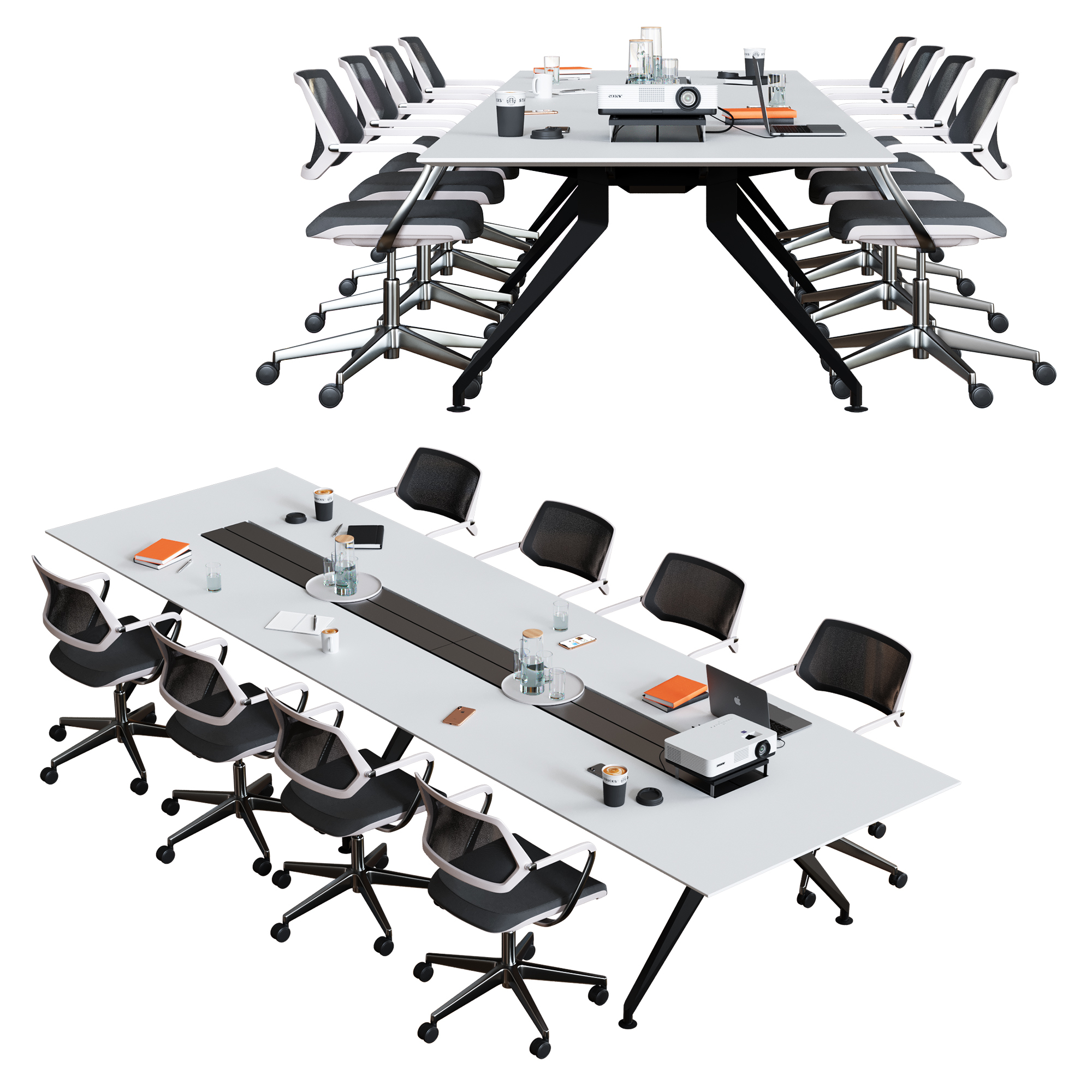 3D steelcase 4 8 - model - TurboSquid 1636363