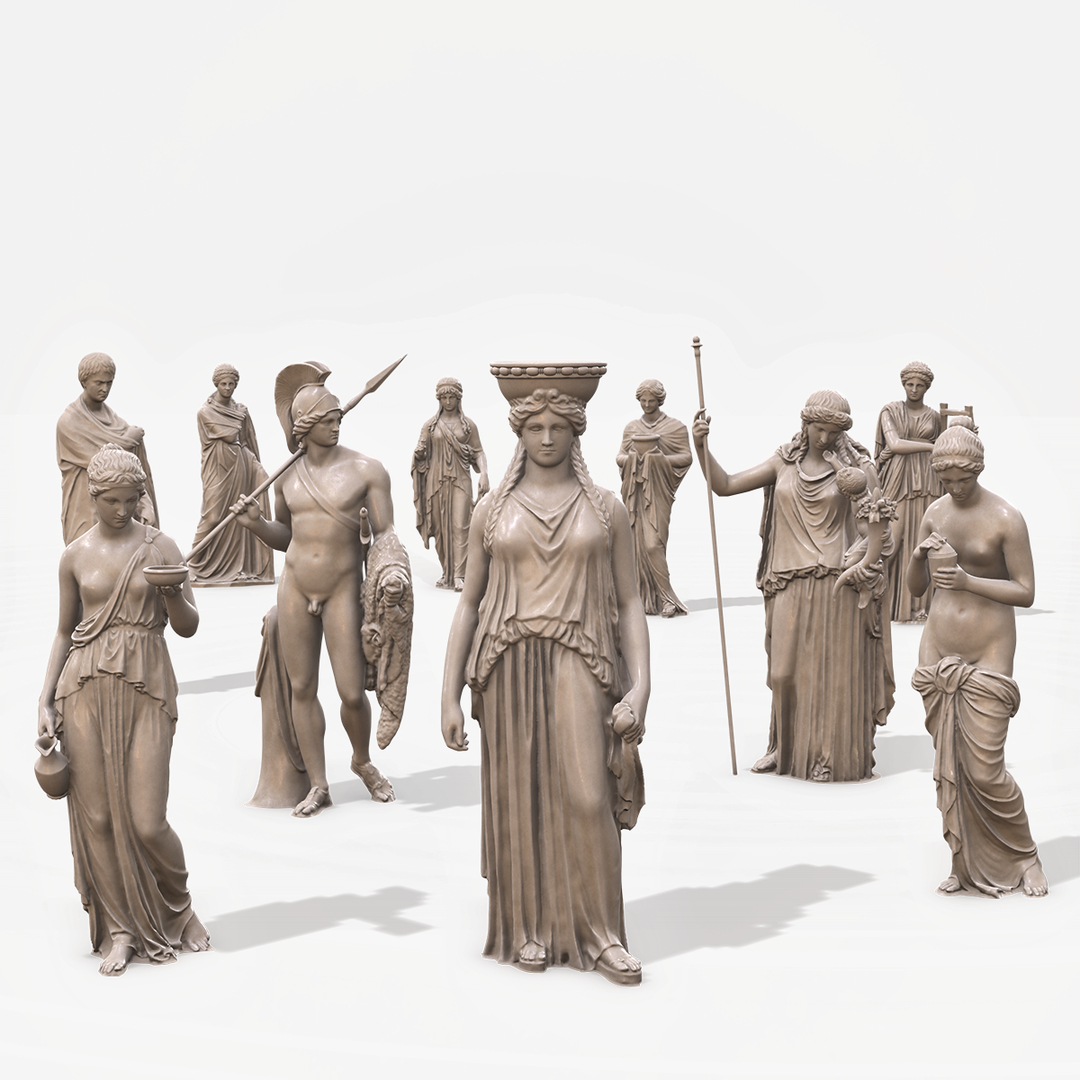 Ancient greek sculptures 3D - TurboSquid 1636411