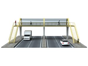 Pedestrian Bridge SketchUp Models for Download | TurboSquid