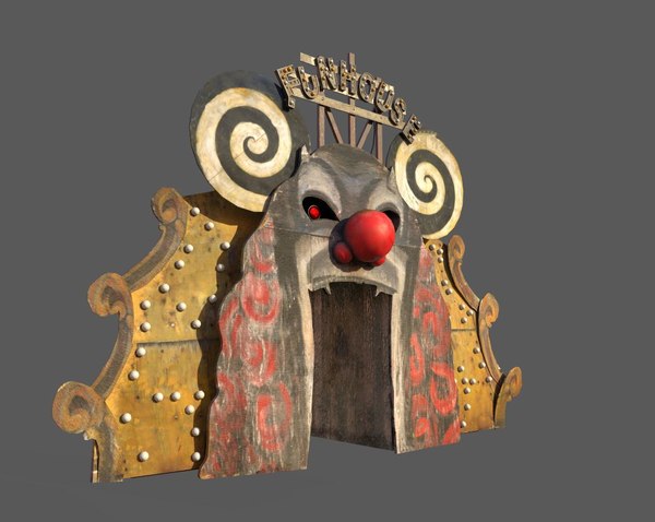 3D model old funhouse entrance - TurboSquid 1636486