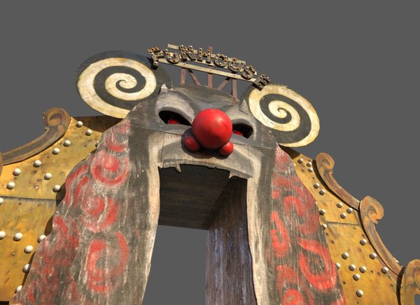 3D model old funhouse entrance - TurboSquid 1636486
