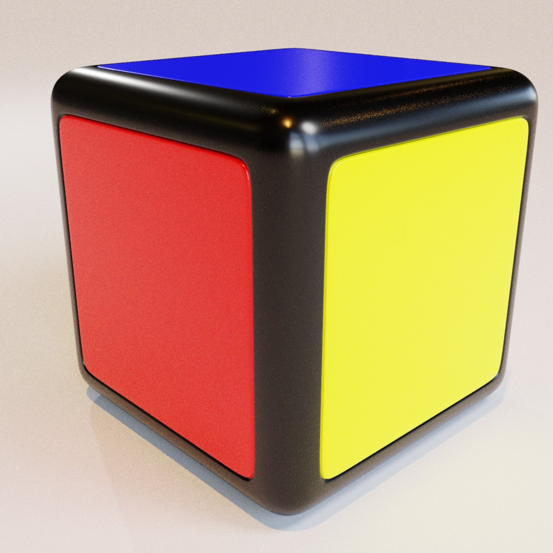 Toy rubiks cube 1x1x1 3D model - TurboSquid 1636535