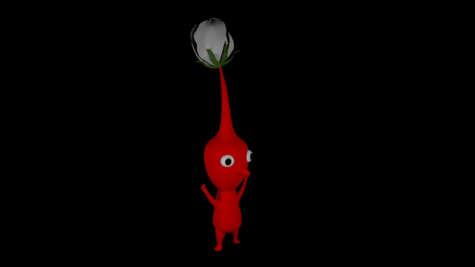 Red bud pikmin 3D model - TurboSquid 1636624