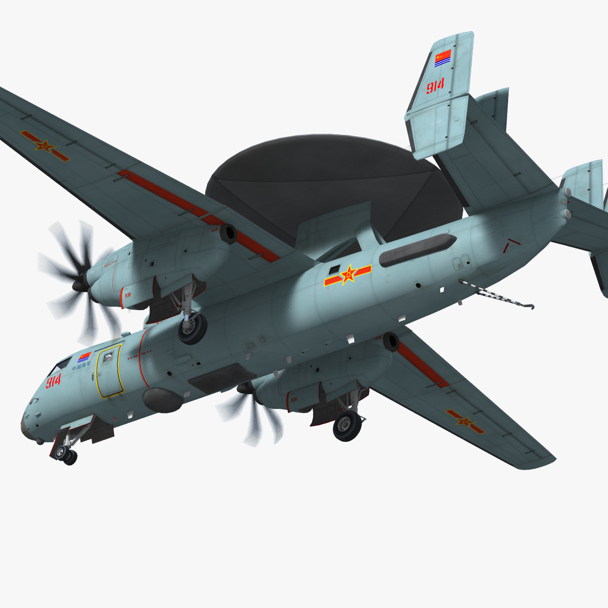 3D kj-600 awacs - TurboSquid 1636705
