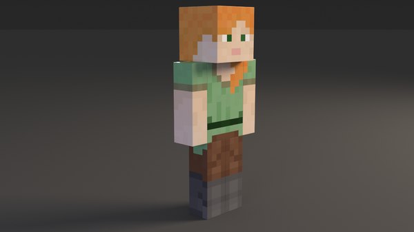 Minecraft alex 3D - TurboSquid 1636736
