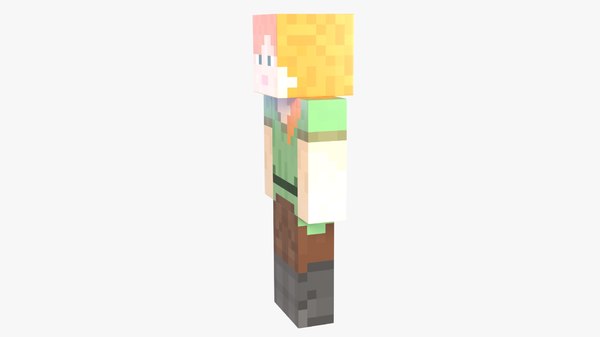 Minecraft alex 3D - TurboSquid 1636736