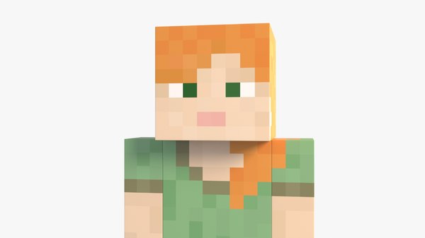 Minecraft alex 3D - TurboSquid 1636736