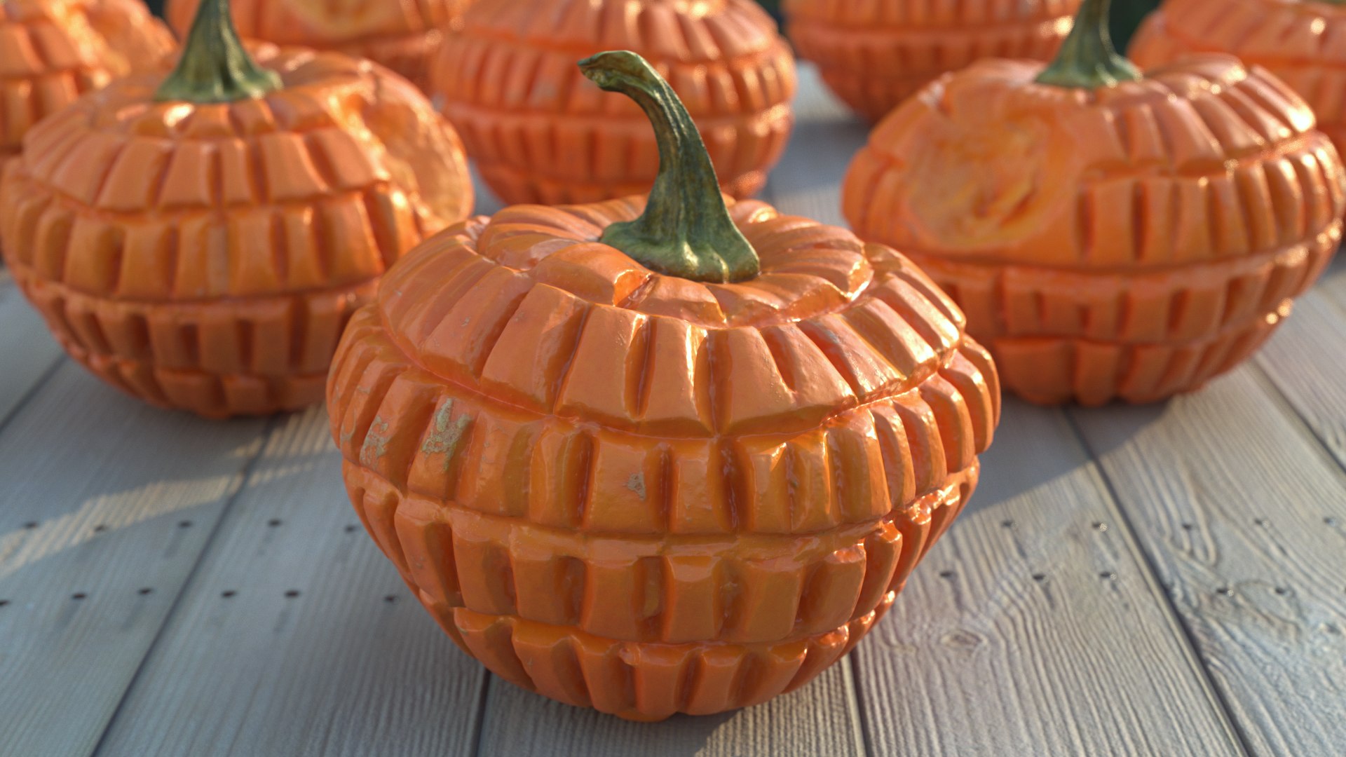 Halloween squash 3D model - TurboSquid 1637208
