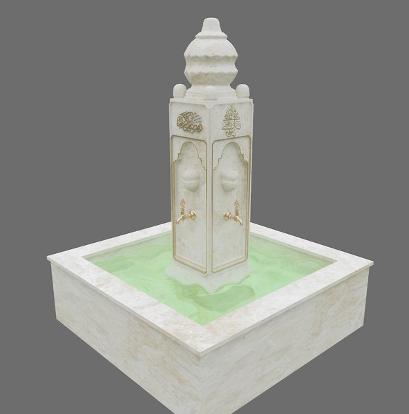 3D medieval water fountain model - TurboSquid 1637015
