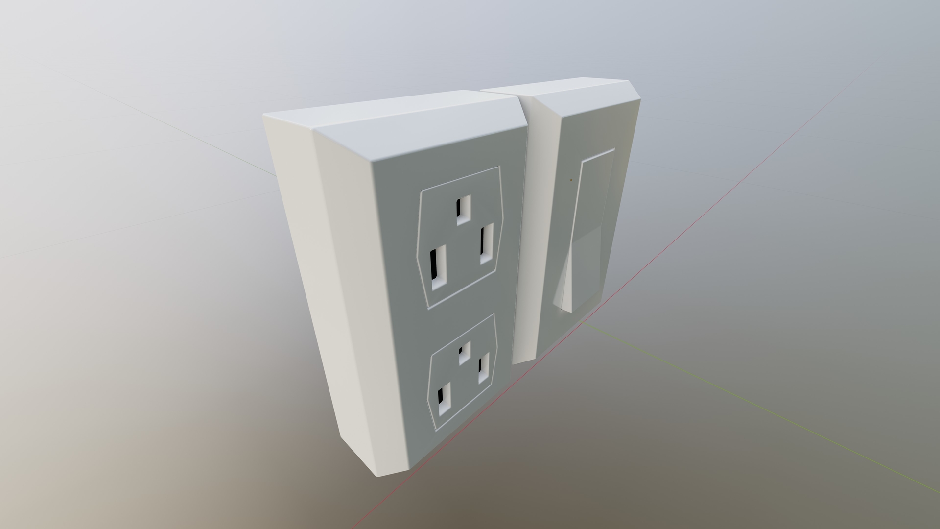 Free 3D model usa wall socket light switch - TurboSquid 1637036
