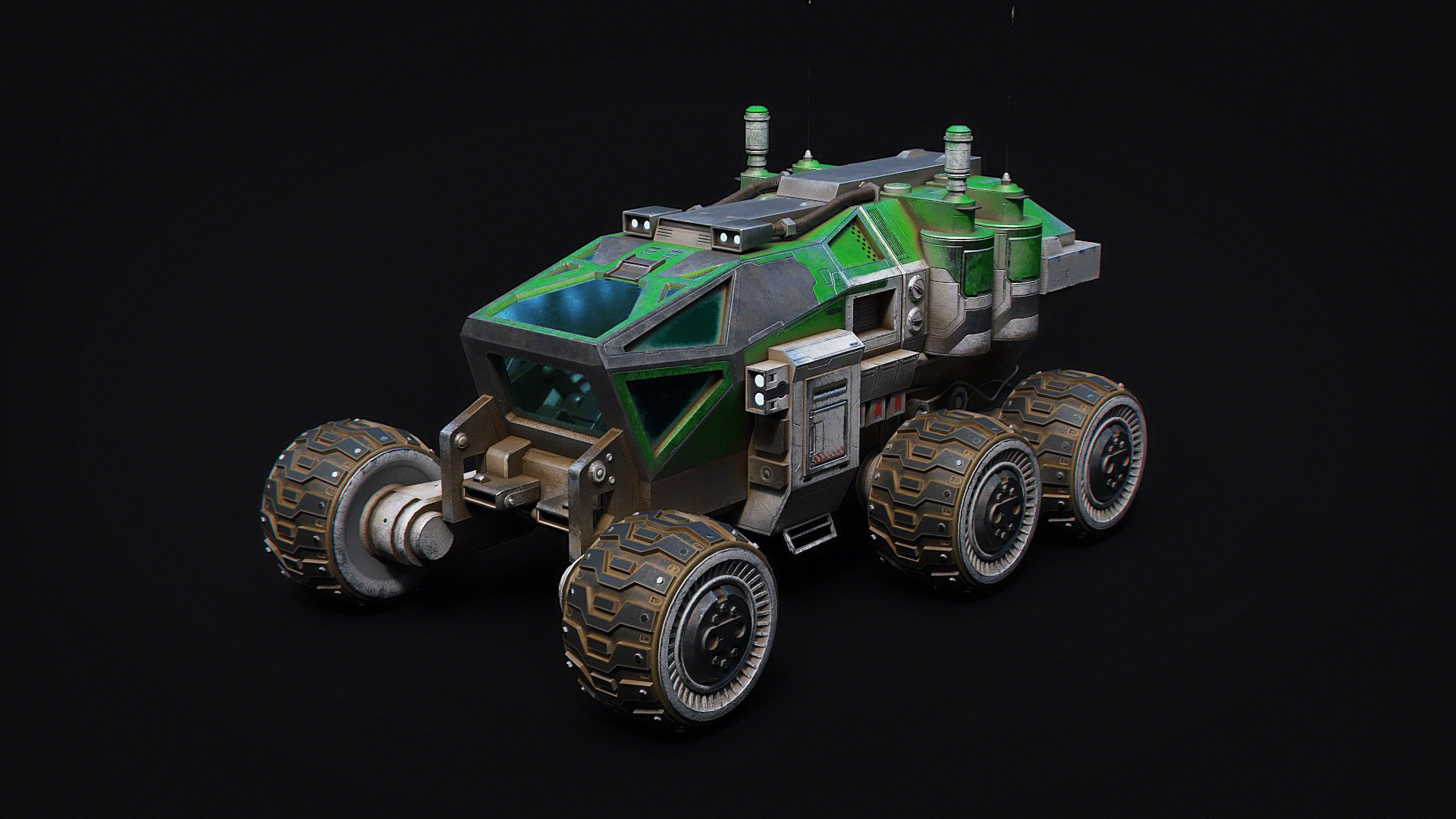 3D space mars car vehicle model - TurboSquid 1637226