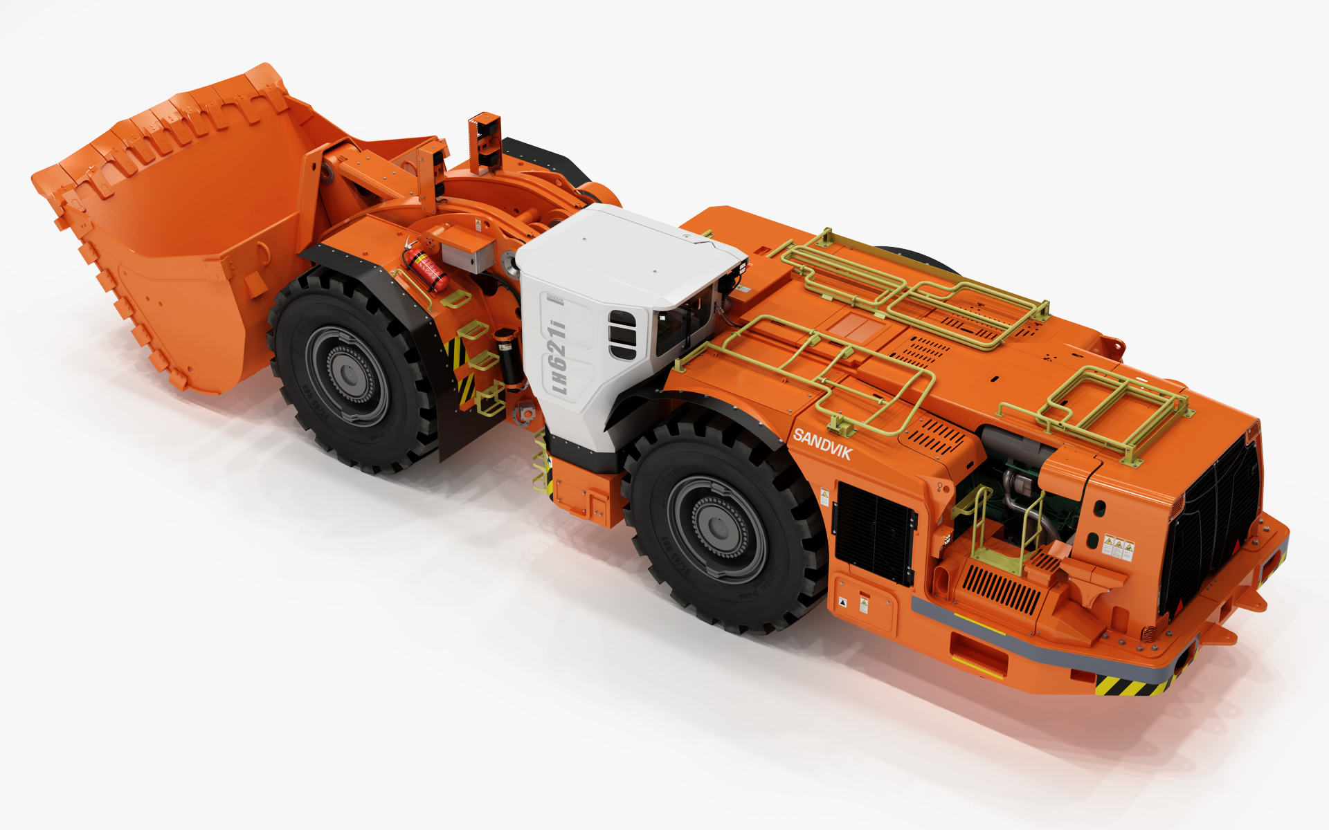 Sandvik lh621i underground loader 3D model - TurboSquid 1637244