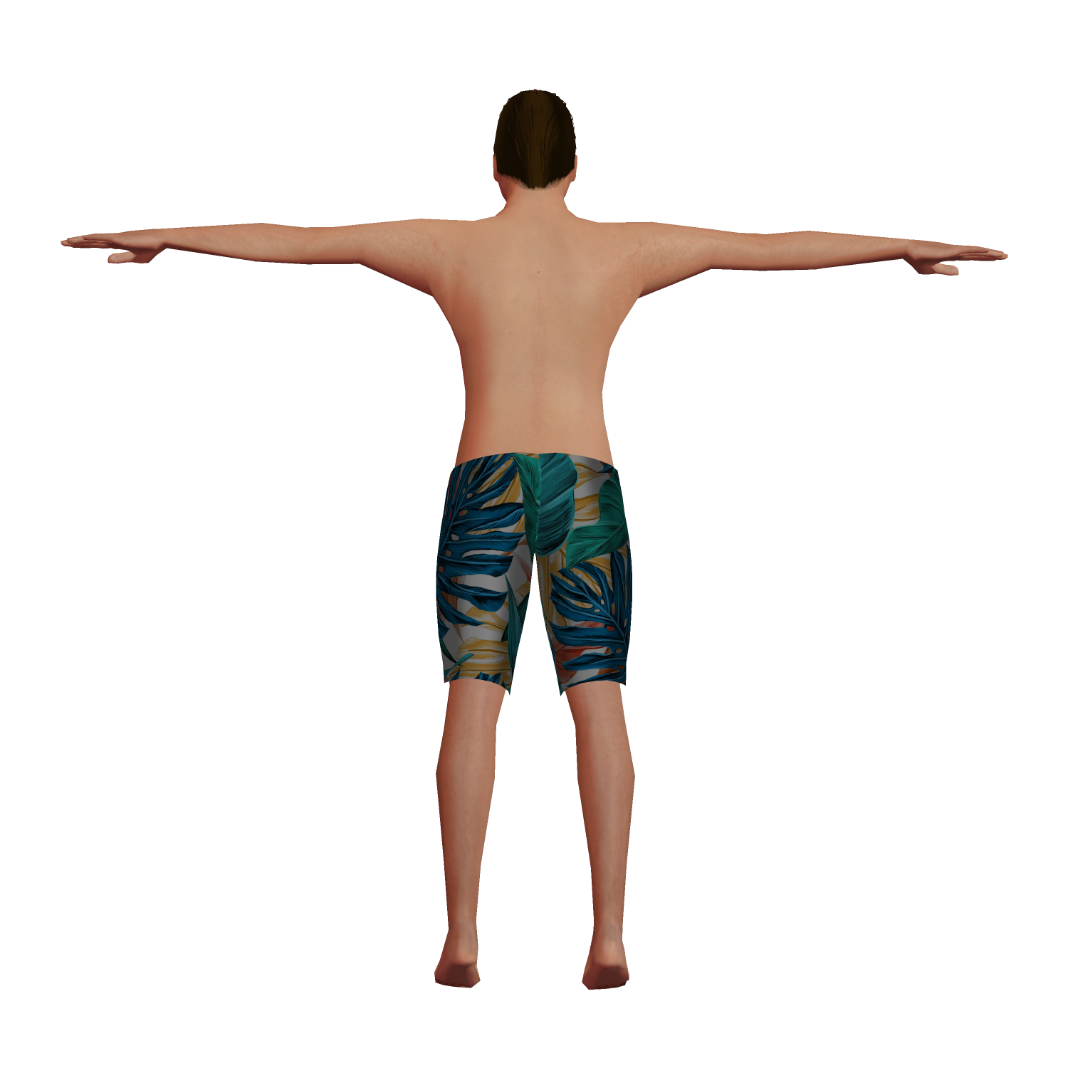 Caucasian low-poly man 3D model - TurboSquid 1637295