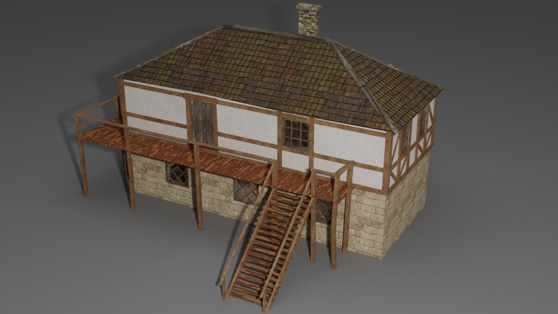 Free house medieval 3D model - TurboSquid 1637368