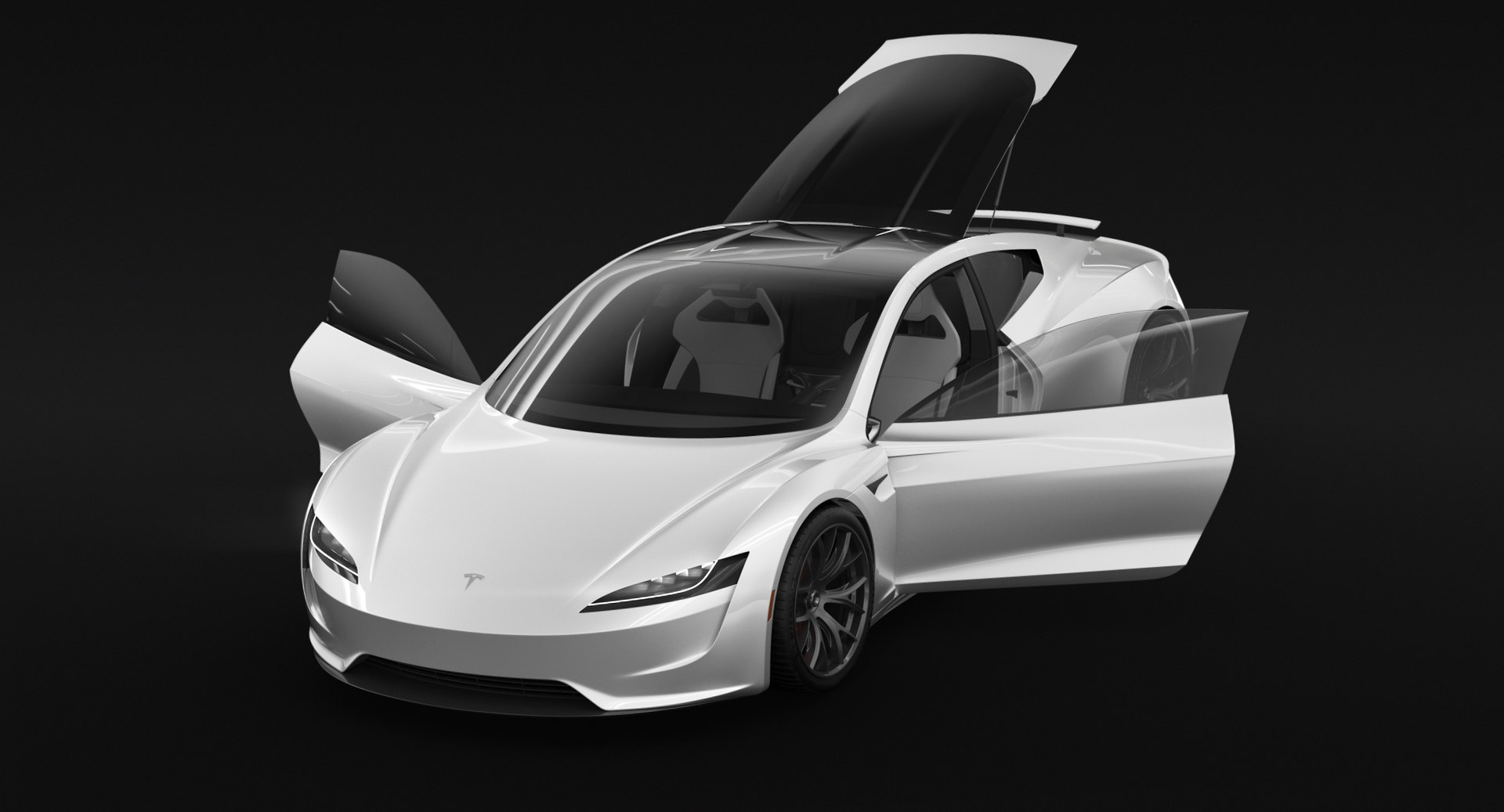 Tesla roadster 3D model - TurboSquid 1637436