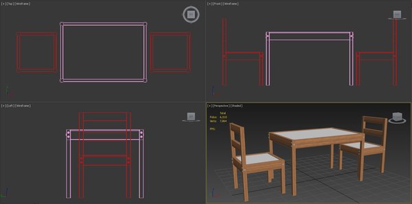 Activity table 3D model - TurboSquid 1637442