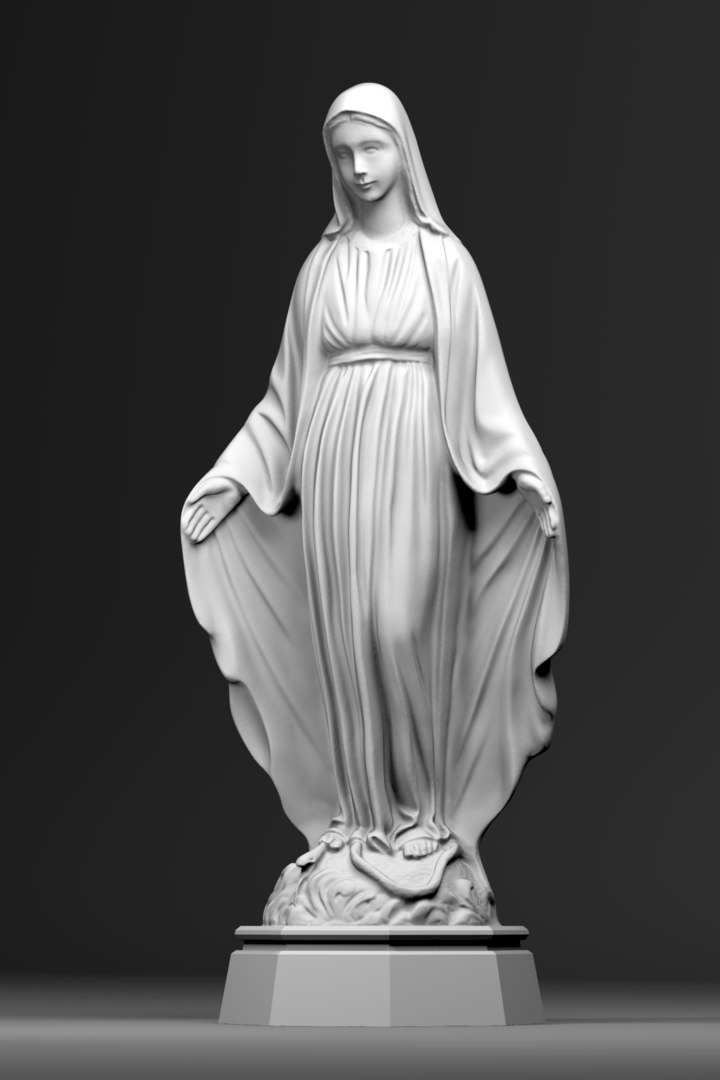 modelo 3d Estatua de la virgen maría - TurboSquid 1637538