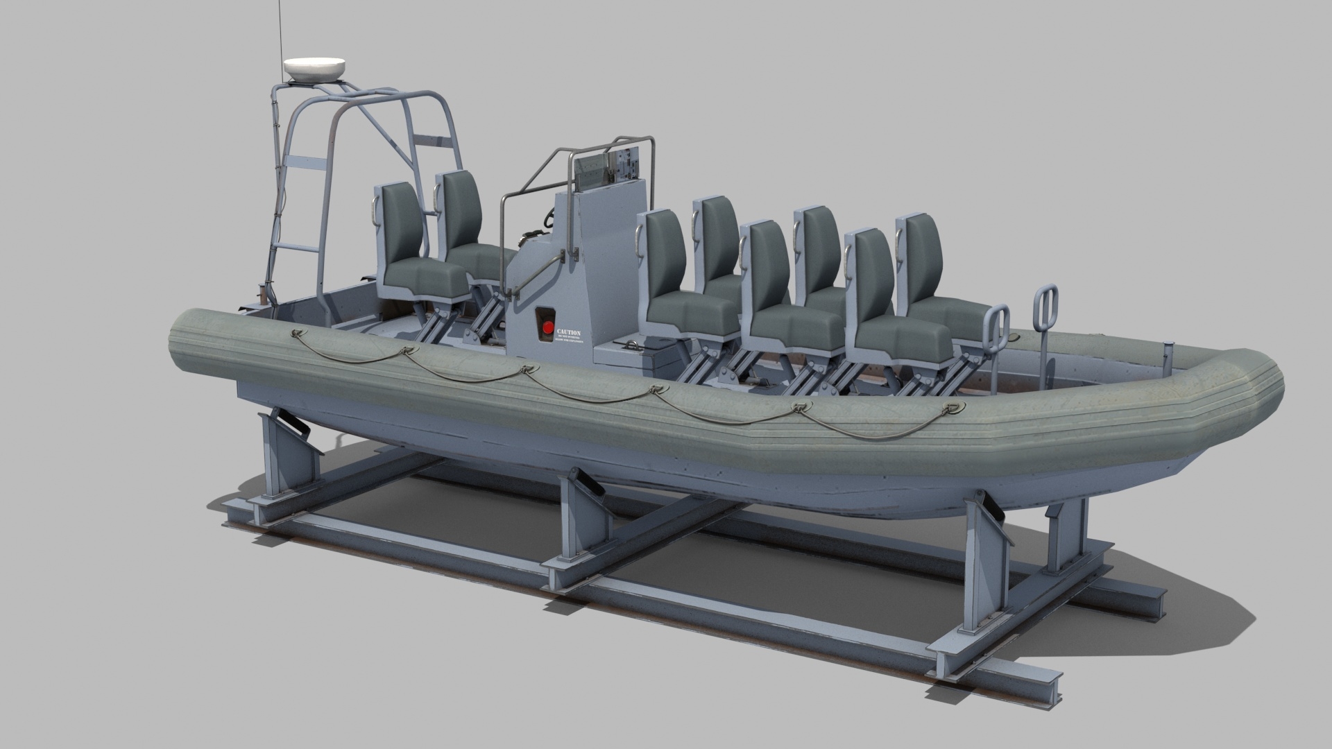 3D boat rhib davit - TurboSquid 1637807
