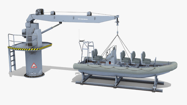 3D boat rhib davit - TurboSquid 1637807