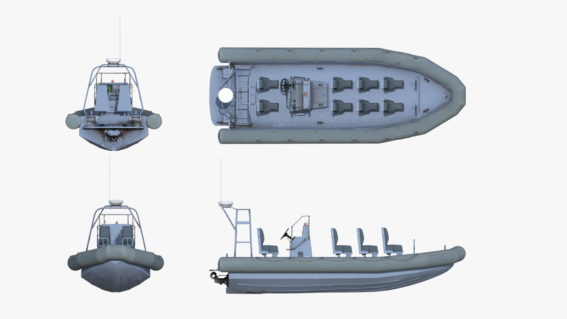 3D boat rhib davit - TurboSquid 1637807