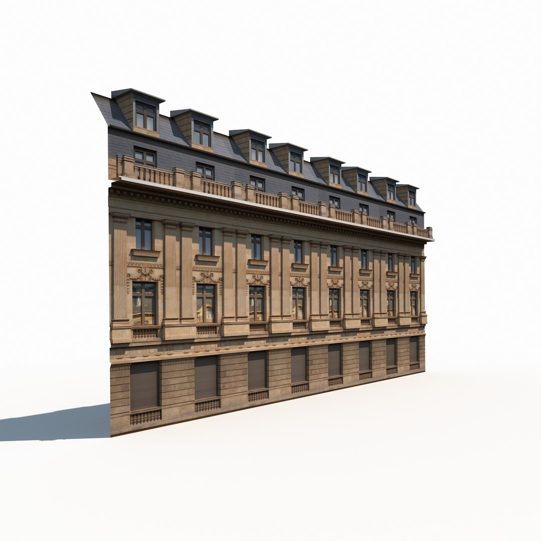 neoclassical modeled 3d model