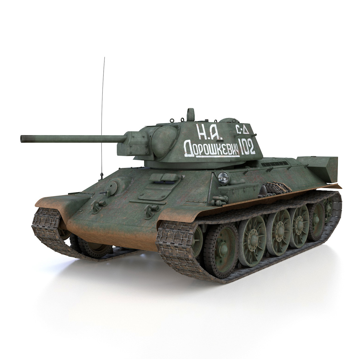 T-34-76 - 1942 soviet 3D model - TurboSquid 1638004