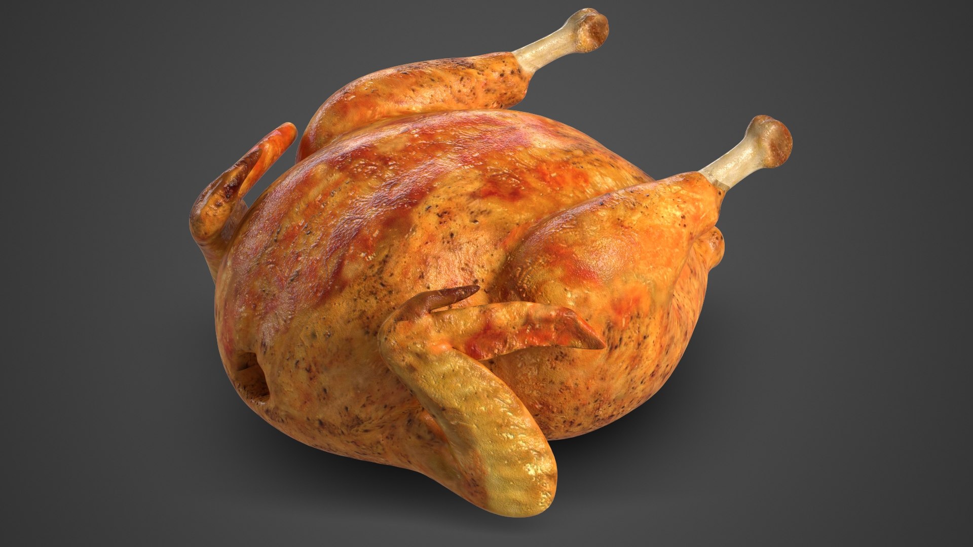roasted chicken 3d model