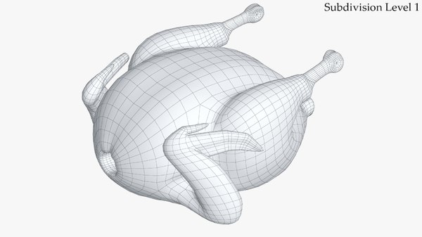 roasted chicken 3d model