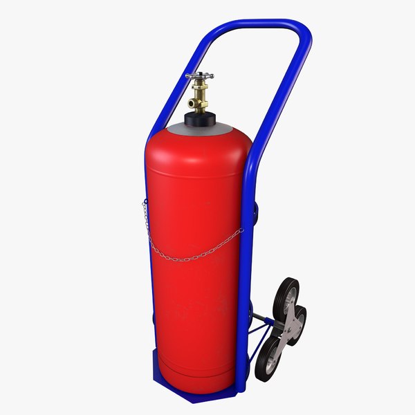 3D red propane gas cylinder - TurboSquid 1607239